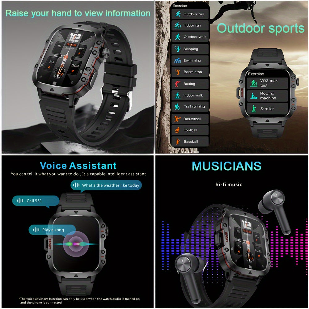 Men's Smart Watch with AI Voice & 100+ Sports Modes – SkgWatches